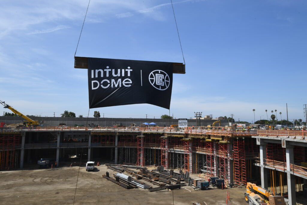 Sneak peek at Intuit Dome construction igniting Inglewood
