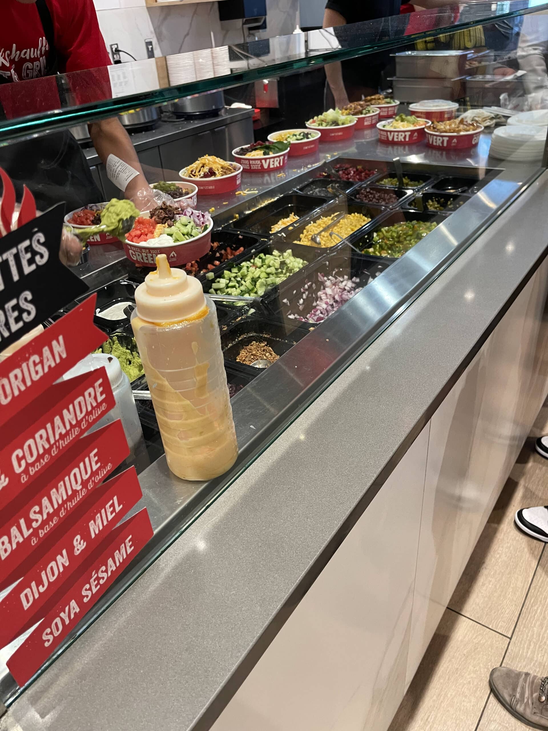 Fresh ingredients, flavorable chicken bowls served at Poulet Rouge