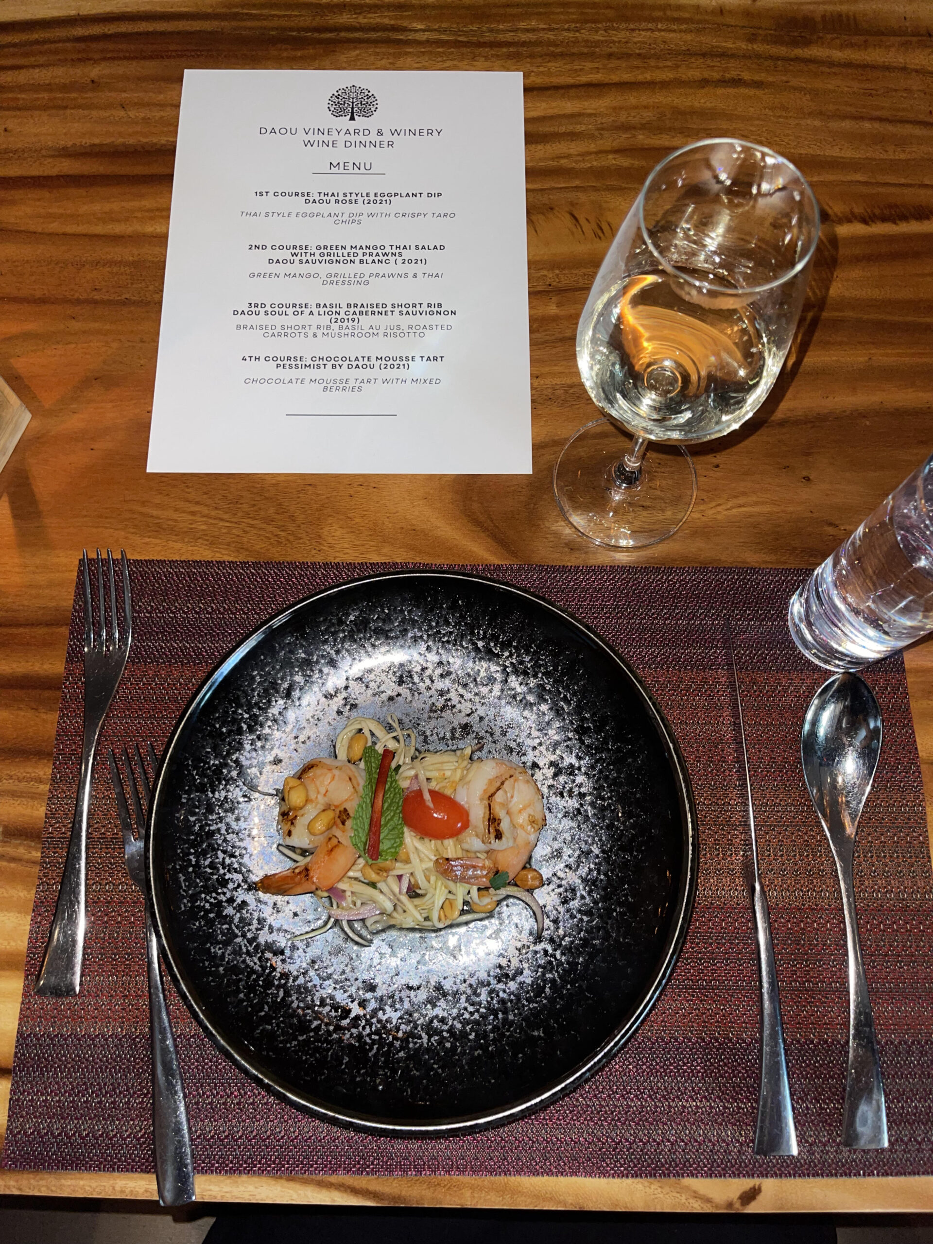 Chai Yo's 'Daou Wine Dinner' was excellence personified